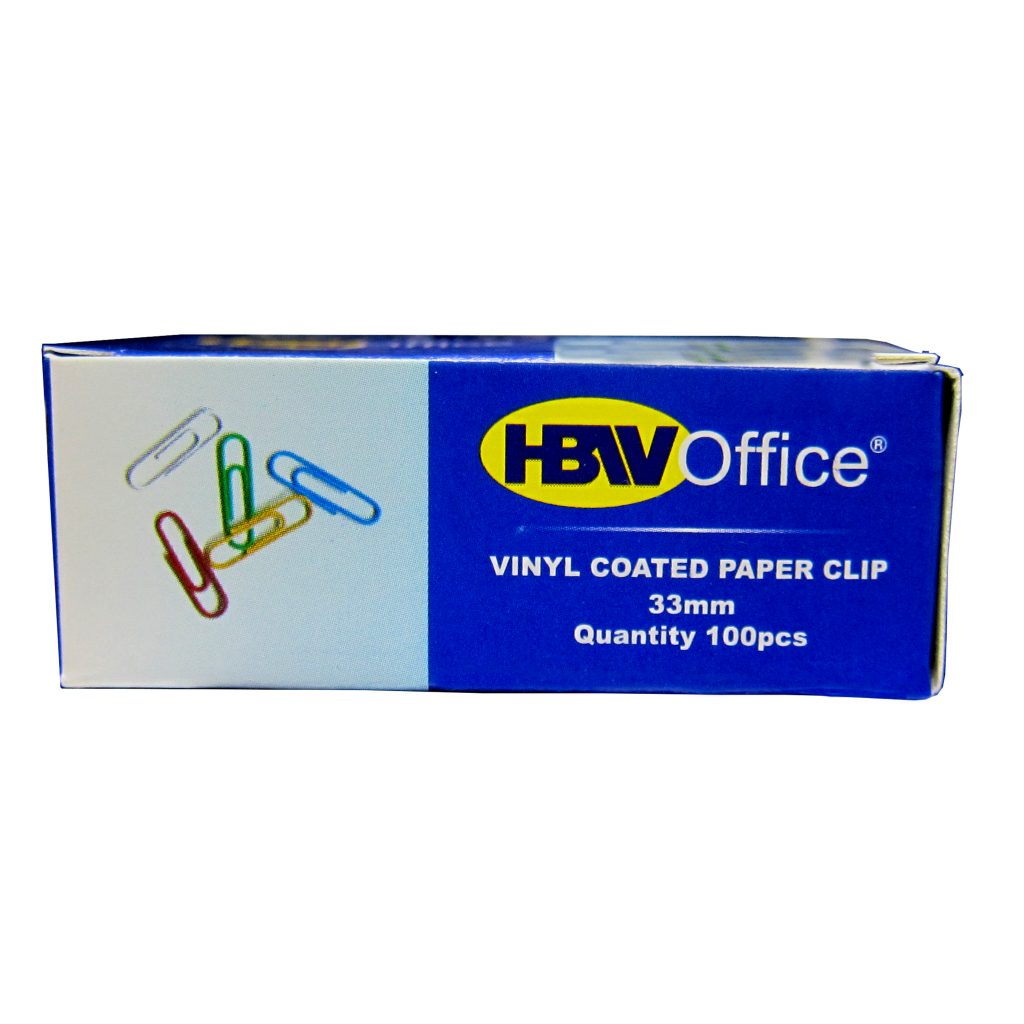 HBWOffice Vinyl Coated Paper Clip 33mm - HBW