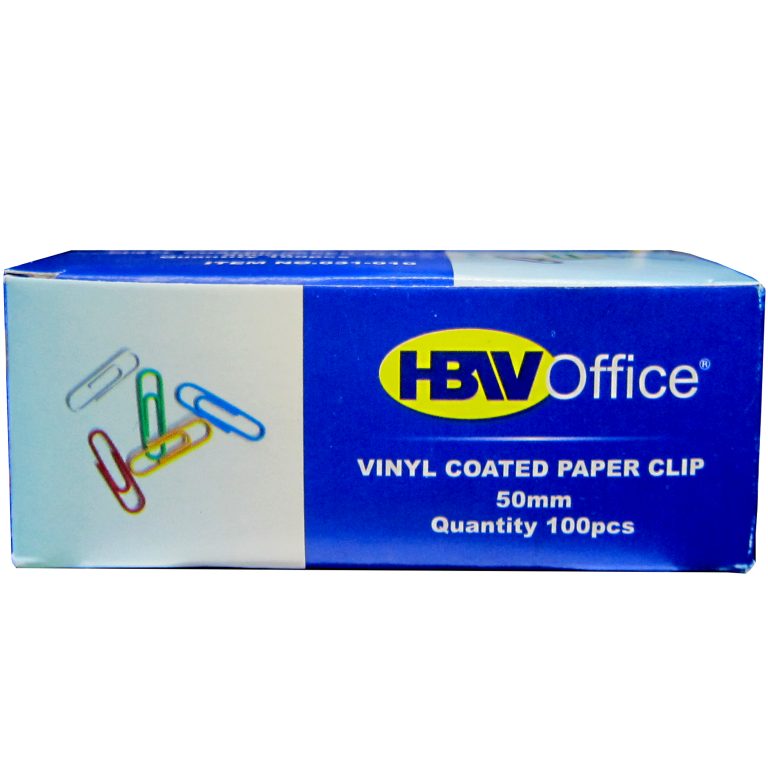 HBWOffice Vinyl Coated Paper Clip 50mm - HBW
