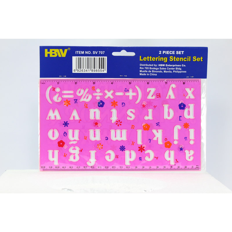 HBW Lettering Stencil Set 2's - HBW