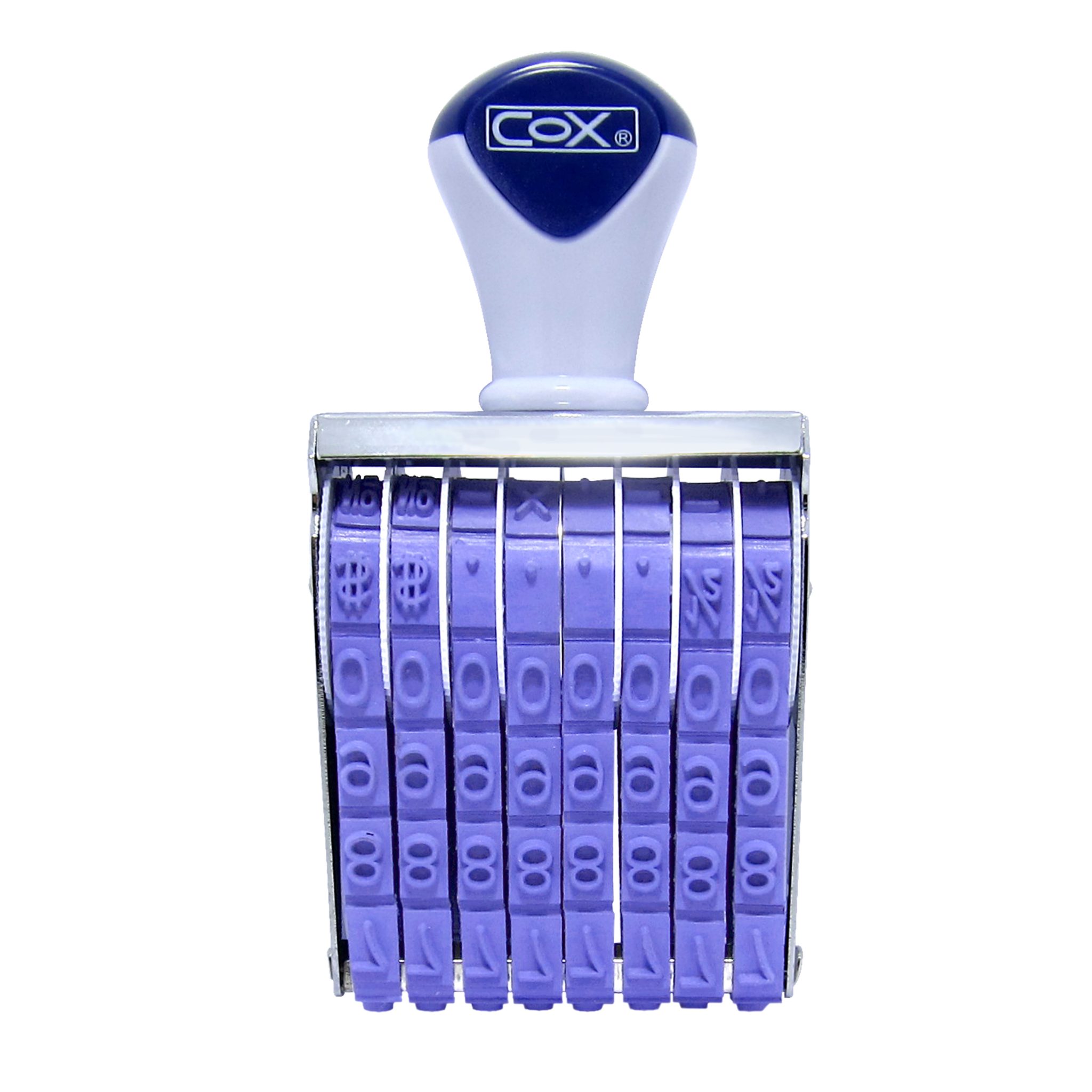 COX NUMBER BAND STAMP Size No. 1-8 Band - HBW