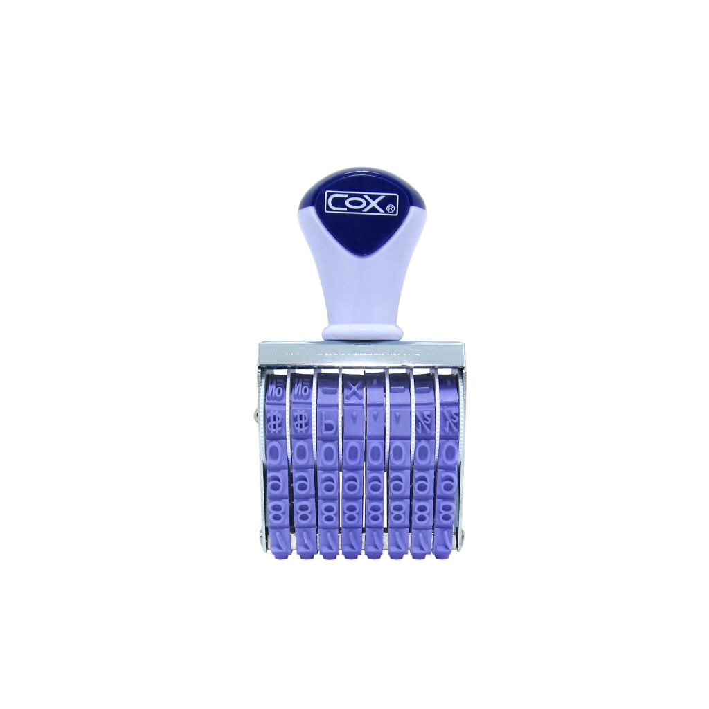 COX Number Band Stamp Size No. 4-8 - HBW