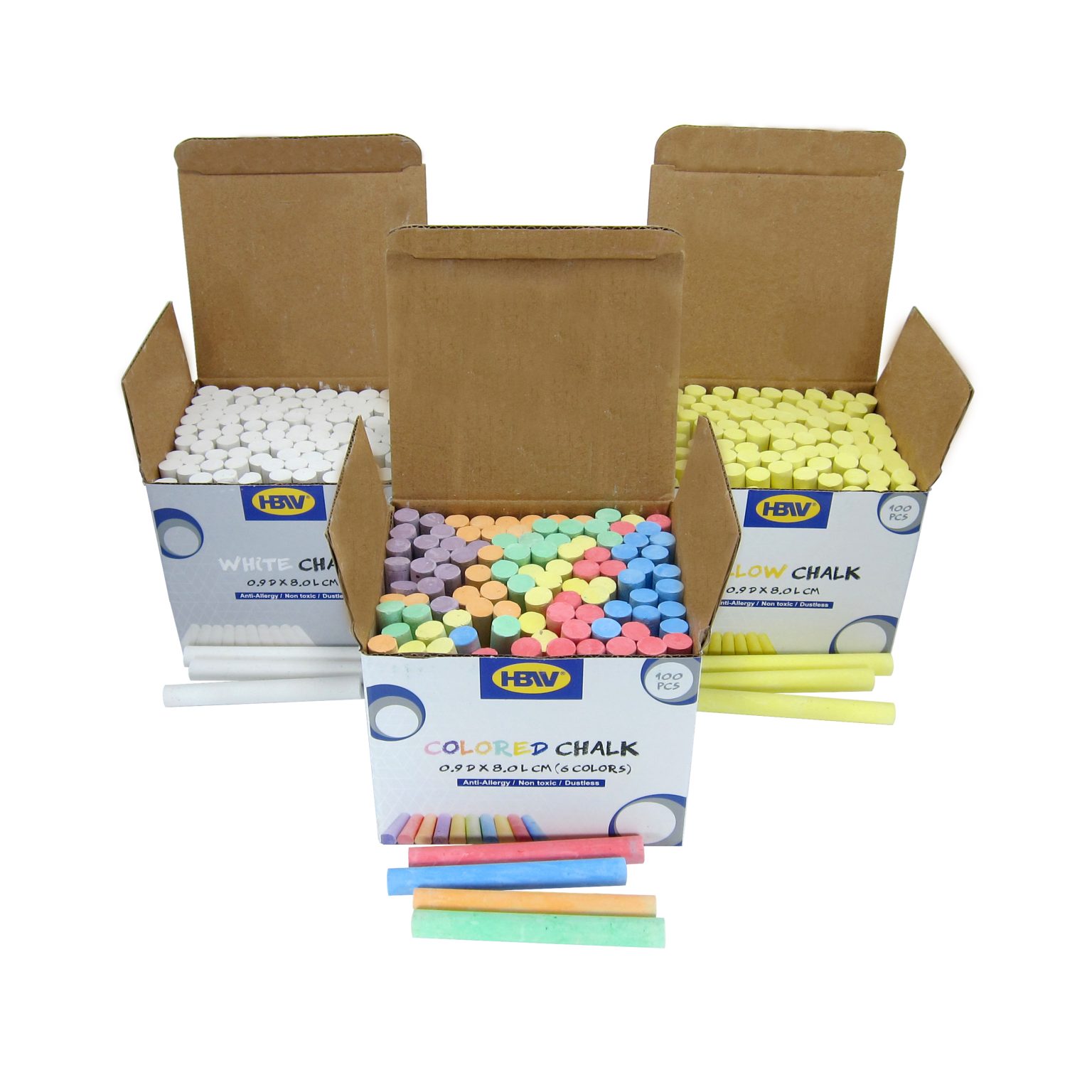 HBW White Chalk 100 pcs. - HBW