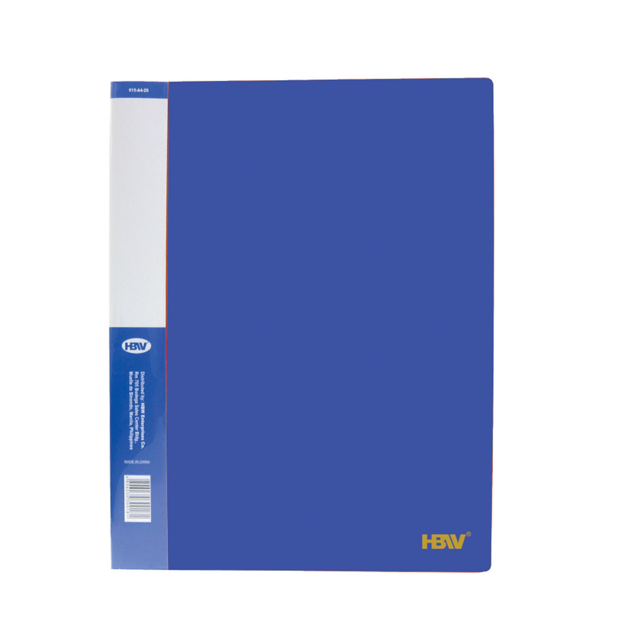 HBW Stitched Display Clear Book 615-A4 / Short 20 - HBW