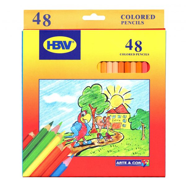HBW ARTE & COR Long Color Pencils Set - 48 Pieces - HBW