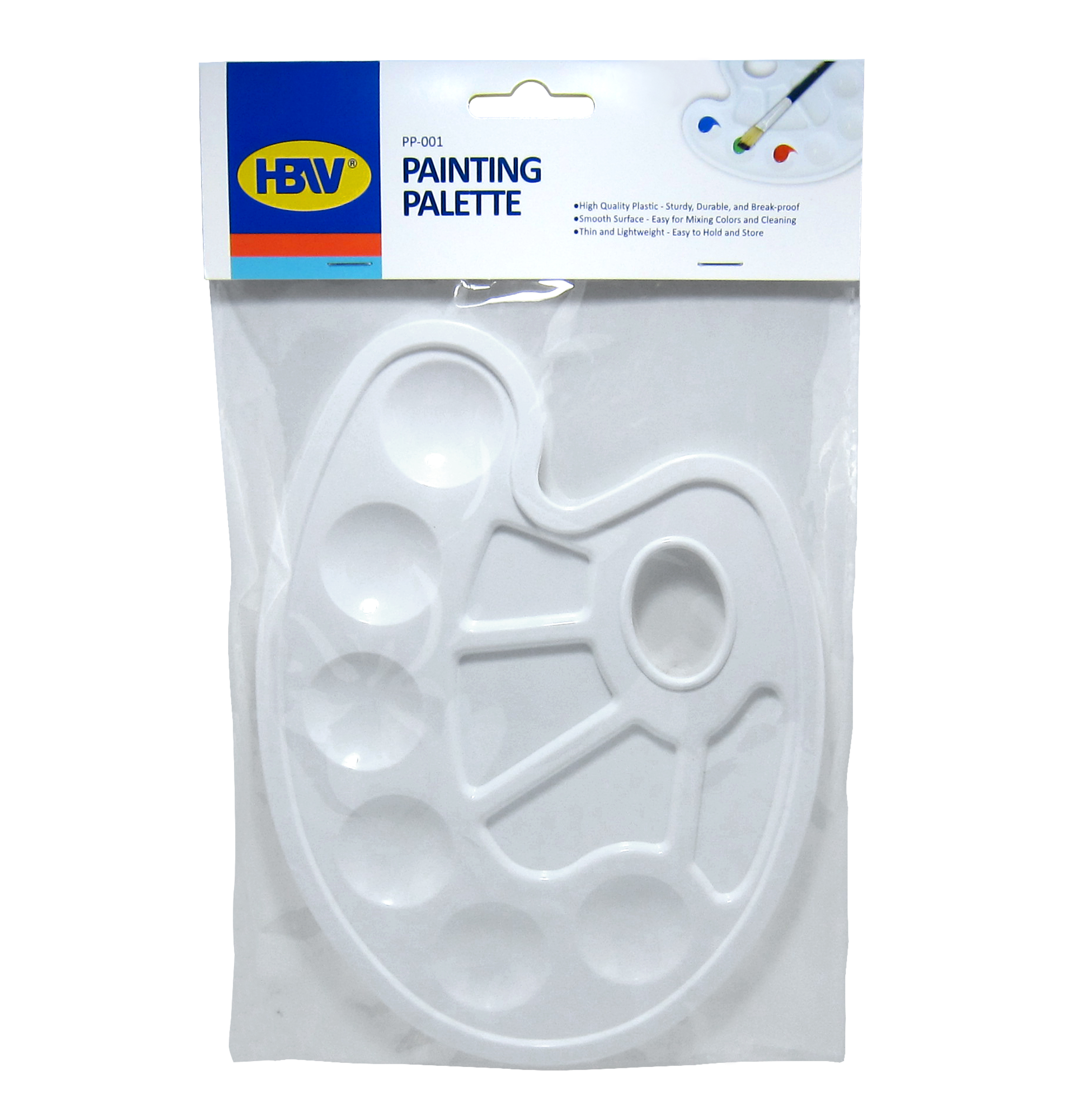 HBW Painting Palette (Round & Fan Shapes) - HBW